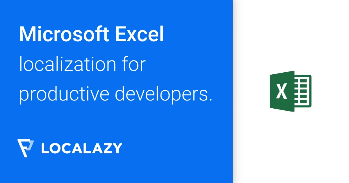 i18n and localization for Microsoft Excel powered apps – Localazy